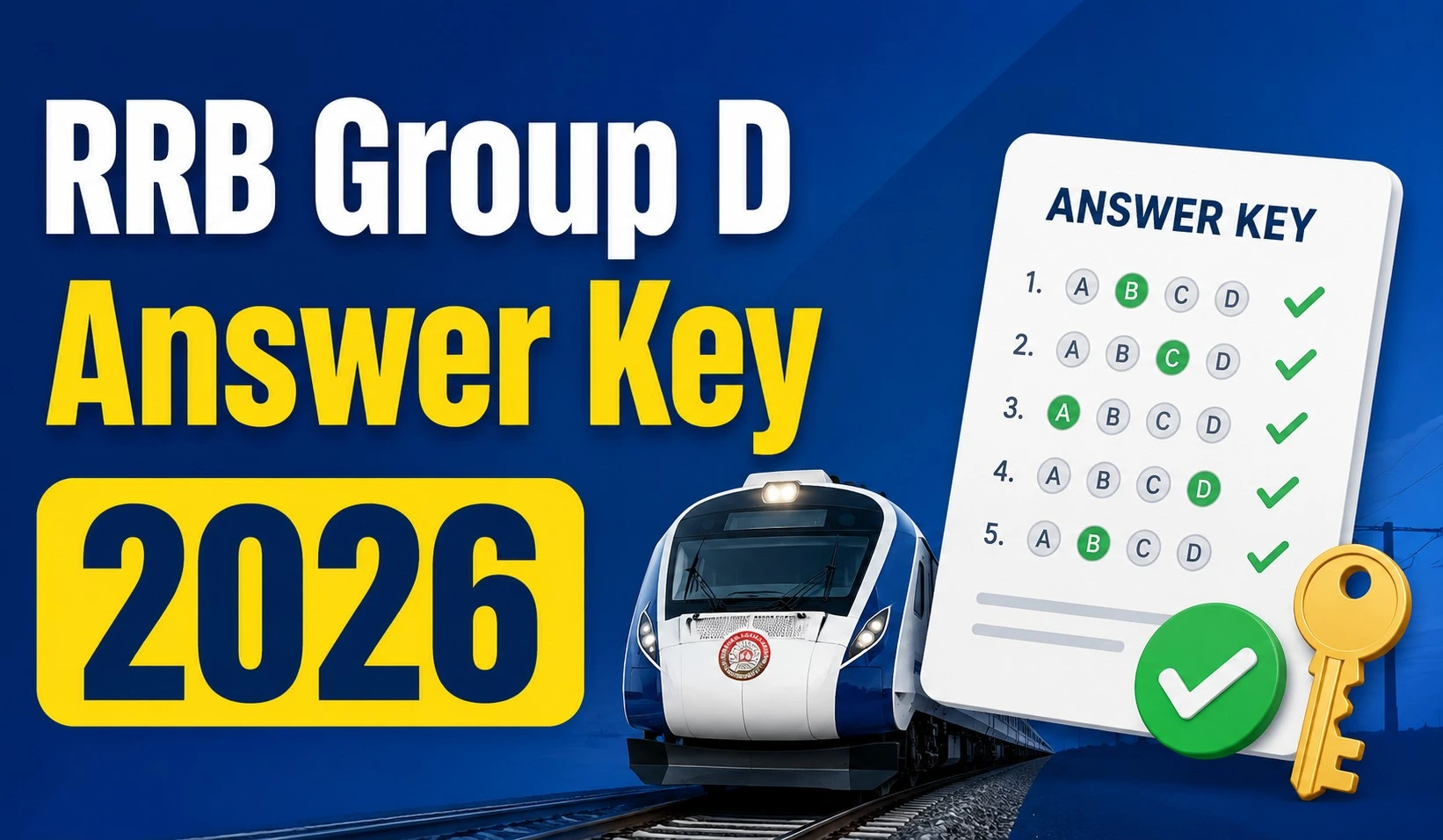 RRB Group D Answer Key 2026: Result Out, Scorecard Link, Cut Off, Merit ...
